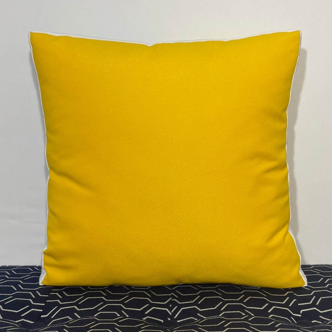 Sunbrella Reflection Pillow in Aruba/Sunflower – Oblique Studio